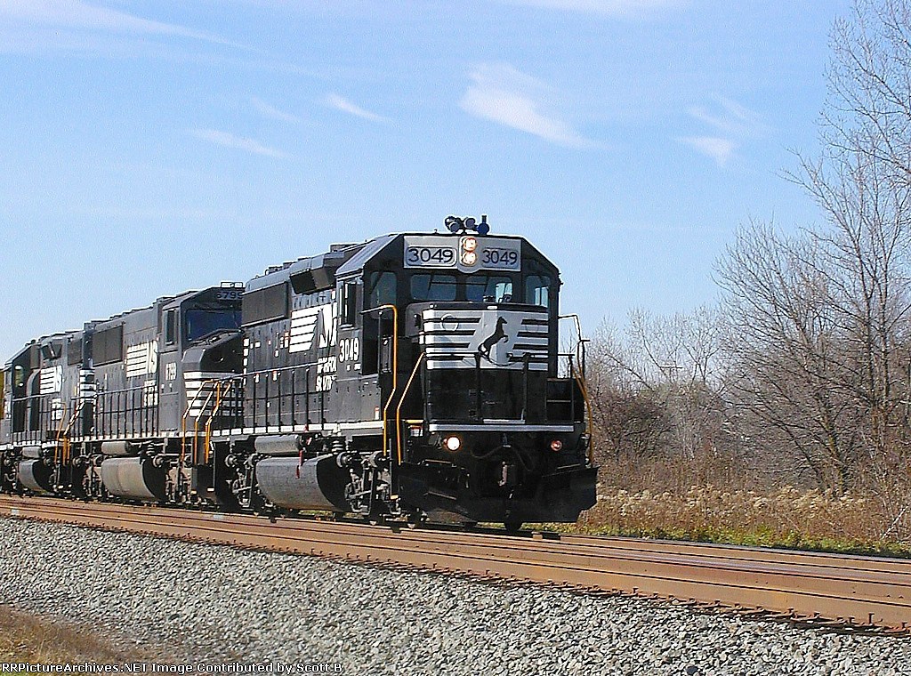 NS 3049 NS 38E 12:48 pm